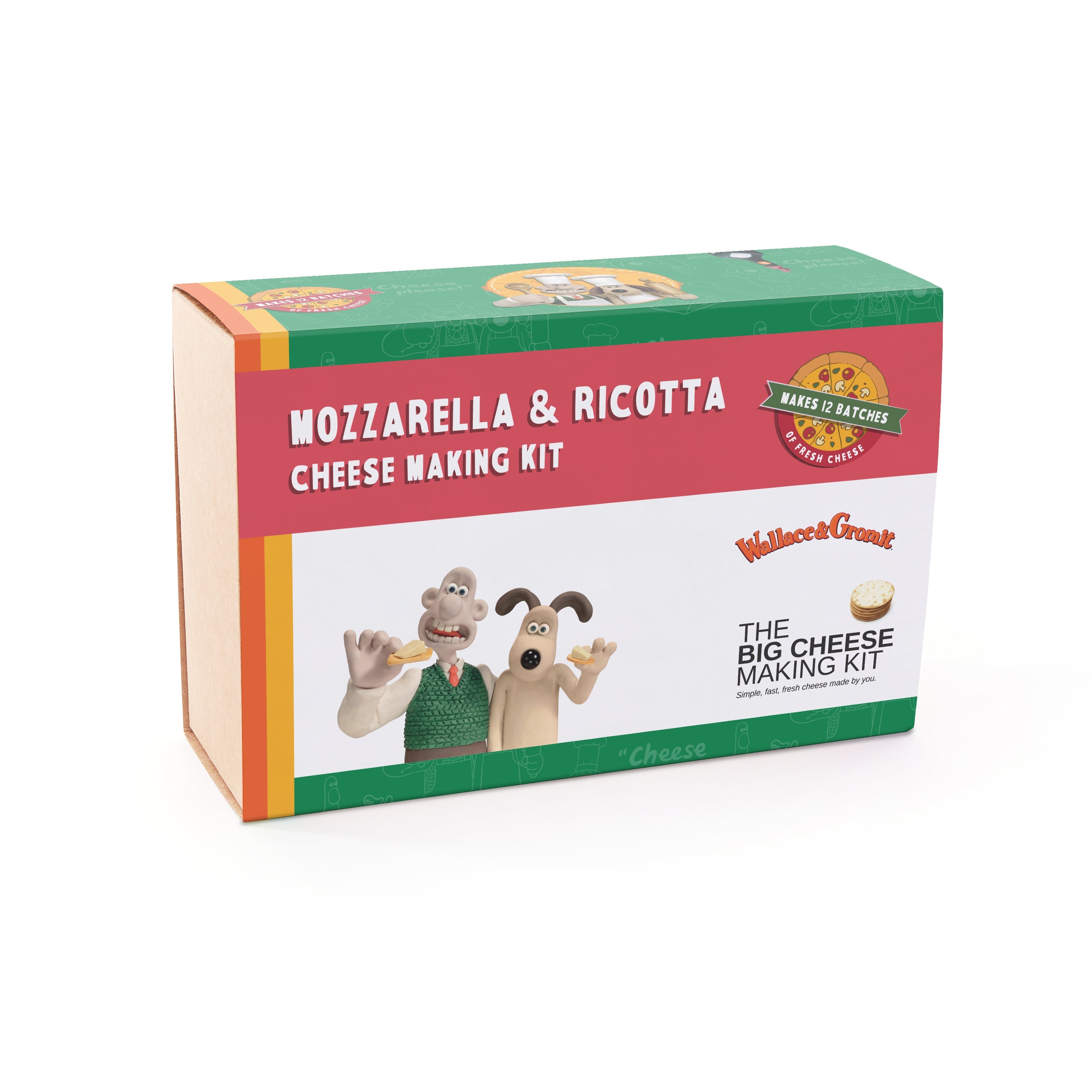 Wallace & Gromit Mozzarella & Ricotta Cheese Making Kit – Natural ...